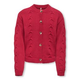 KIDS Only M&auml;dchen Strickjacke "KOGPEPPE LS CABLE CARDIGAN KNT"scooter, Gr. 122, unifarben, Strick, Obermaterial: 100% Baumwolle, Strickjacken,