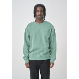 Cleptomanicx Herren Sweatshirt "Ligull Boxy", gr&uuml;n, Gr. L, bestickt, 100% Baumwolle, Sweatshirts, mit kleiner M&ouml;wenstickerei