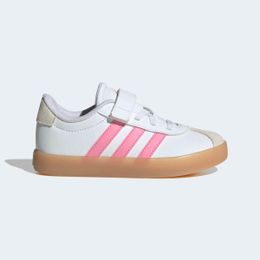 M&auml;dchen Sneaker "VL COURT 3.0 KIDS", adidas Sportswear, Gr. 32cloud wei&szlig;, bliss pink, gum 1, Leder, Synthetik, Schuhe, inspiriert vom Design des