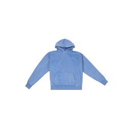 DROPSIZE Herren Kapuzensweatshirt "Dropsize HEAVY OVERSIZE EMBO HOODIE", blau, Gr. M, bedruckt, 70% Baumwolle, 30% Polyester, Sweatshirts