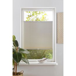 Plissee OTTO HOME, B:100cm H:130cm, beige, Obermaterial: 100% Polyester, Badezimmer, Plissees, "LAHOLM", Fixma&szlig;, Bestseller mit &uuml;ber