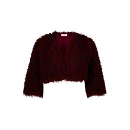 Vera Mont Damen Fellimitatjacke "Damen mit Rundhalsausschnitt", rot, Gr. 38, Obermaterial: 100% Polyester. Futter: 100% Polyester, Jacken