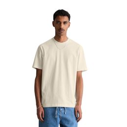 Marc O'Polo Herren T-Shirt "aus reiner Bio-Baumwolle", beige, Basic, Gr. M, MARC O'POLO DENIM, unifarben, Obermaterial: 100% Baumwolle, Shirts