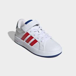 M&auml;dchen Sneaker "GRAND COURT 3.0 F&Uuml;R KINDER", adidas Sportswear, Gr. 29, rot, Synthetik, Textil, Schuhe, mit Klettverschluss, f&uuml;r Kinder