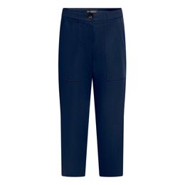 Betty Barclay Damen Stoffhose "Damen unifarben", blau, Gr. 40, Obermaterial: 70% Baumwolle, 26% Polyester, 4% Elasthan, Hosen