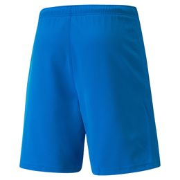 Puma Herren Trainingsshorts "TEAMRISE SHORT", blau, Gr. M, unifarben, Netz, Obermaterial: 100% Polyester, Hosen, atmungsaktives Material, mit DryCELL