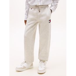 Tommy Hilfiger M&auml;dchen Sweathoselight grau heather, Gr. 74, meliert, Sweatware, Obermaterial: 100% Baumwolle, Hosen, Kinder bis 16 Jahre, gerade