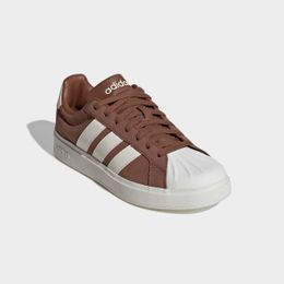 Damen Sneaker "STREETTALK", adidas Sportswear, Gr. 41, braun, Leder, Schuhe, inspiriert vom Design des adidas Superstar