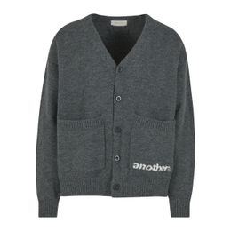 Herren Strickjacke "Another Cotton Lab Another Knit Cardigan", grau, Gr. S, ANOTHER COTTON LAB, 50% Baumwolle, 45% Polyester, 5% Elasthan,