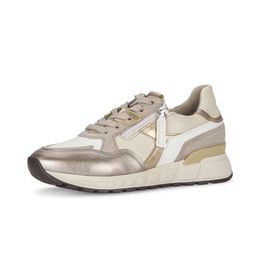 Gabor Damen Sneaker "Sneaker low", Gr. 43gold, taupe, beige, Schuhe