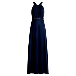 Vera Mont Damen Abendkleid "Damen r&uuml;ckenfrei", blau, festlich, Gr. 40, Chiffon, Obermaterial: 100% Polyester. Futter: 100% Polyester, Kleider,