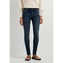 Pepe Jeans Damen Skinny-fit-Jeans "skinny fit jeans SKINNY JEANS MW REGENT", blau, Gr. 28, 92.5% Baumwolle, 6% Polyester, 1.5% Elasthan, Jeans