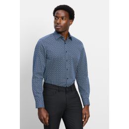 OLYMP Herren Businesshemd "OLYMP Level Five, Body Fit, Kent", blau, Gr. 39, 100% Baumwolle, Hemden