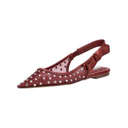 Steve Madden Damen Ballerina "Steve Madden Ballerinas Textil", Gr. 38, rot, Textil, Schuhe