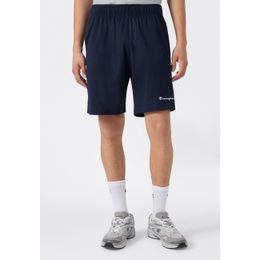Champion Herren Sweatshorts, blau, Gr. S, Obermaterial: 60% Baumwolle, 40% Polyester, Hosen, kurze, legere Trageform, f&uuml;r Sportmode und dynamische