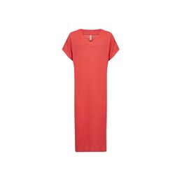 soyaconcept Damen Jerseykleid "Soya Concept Dress SC-DELIA", rot, Gr. S, Obermaterial: 60% Viskose, 38% Polyester, 2% Elasthan, Kleider