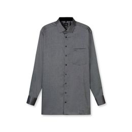 OLYMP Herren Businesshemd "OLYMP Luxor, Comfort Fit - Big, Kent", grau, Gr. 45, 100% Baumwolle, Hemden