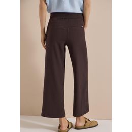 Cecil Damen 7/8-Hose "Style Neele", braun, Gr. XL, unifarben, Web, Obermaterial: 73% Viskose, 25% Polyester, 2% Elasthan. Futter: 100% Polyester,
