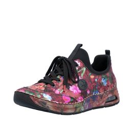 Rieker Damen Slip-On Sneaker, Gr. 37, bunt, Lederimitat, Schuhe, Halbschuh, Freizeitschuh mit Rieker Air-Ausstattung