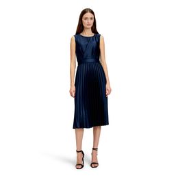 BETTY & CO BETTY & CO Damen Chiffonkleid "Damen mit Plissee", blau, Gr. 46, Obermaterial: 97% Polyester, 03% Elasthan. Futter: 100% Polyester, Kleider, Plissee