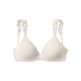 Lascana Push-up-BH beige Gr. 90B. Mit Integriertem Kissen und ohne B&uuml;gel