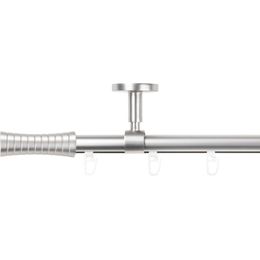 Gardinenstange SN DECO GROUP, L:440cm &Oslash;:19mmchrom matt, Gardinenstangen, "Gardinenstange Innenlauf Nancy &Oslash; 19 mm, 1-l&auml;ufig, Fixma&szlig;, verschraubt"