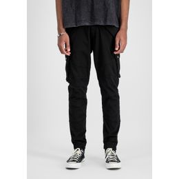 Herren Cargohose "Combat Pant", schwarz, Gr. 33, Alpha Industries, Obermaterial: 98% Baumwolle, 2% Elastan. Futter: 100% Baumwolle, Hosen
