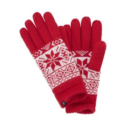 Brandit Damen Baumwollhandschuhe "Brandit Unisex Snow Gloves"rot, Gr. M, 100% Polyacryl, Handschuhe