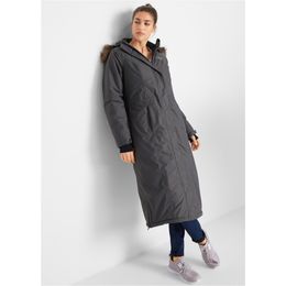 bonprix Damen Wintermantel, grau, Gr. 42, unifarben, Web, Obermaterial: 100% Polyester. Futter: 100% Polyester. Wattierung: 100% Polyester, M&auml;ntel,