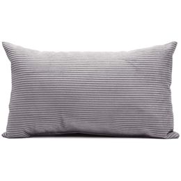 G&ouml;zze Dekokissen G&Ouml;ZZE, B:30cm H:10cm L:50cm, grau, Polyester, Dekokissen_Sitzkissen_Kissenh&uuml;llen, "Capri Cord"