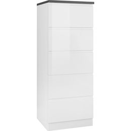 Vorratsschrank KOCHSTATION, B:60cm H:165cm T:60cm, wei&szlig;, Holzwerkstoff, MDF, K&uuml;che, Schr&auml;nke, "KS-Virginia,neu in verbesserter Ausf&uuml;hrung", Breite 60