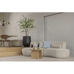 Couchtisch Woood, B:60cm H:40cm T:60cmnatur, Tische, "Tablo mit FSC-Mix Eichenholz und organischer Form B60 x T60 x H40 cm", Transparente
