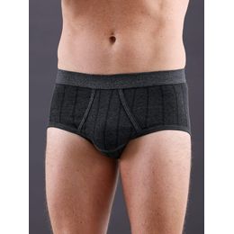 Herren Slip, Gr. 5, grau, 75% Baumwolle, 25% Polyester, Unterhosen