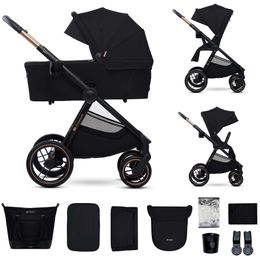 Kinderkraft Kinder Kombi-Kinderwagen "NEA 2 2in1", schwarz, Kinderwagen