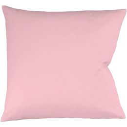 Kissenbezug Fleuresse, B:40cm L:40cm, rosa, Mako-Satin, Mako-Satin, Kissenbez&uuml;ge, "Colours Mako Satin, 100% Baumwolle, mit Rei&szlig;verschluss", Mako