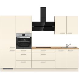 K&uuml;chenzeile Nobilia, B:300,3cm H:216,6cm T:60cm, wei&szlig;, Komplettk&uuml;chen-Sets, ""Touch II", NEU: individuell anpassbar mit gratis Profi-Beratung",