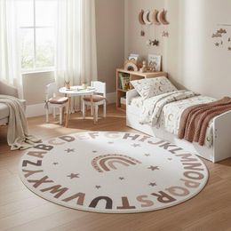 Kinderteppich, H:8mm &Oslash;:200cm, beige, Ayyildiz Teppiche, Teppiche, "COCO 1133 , auch in rund erh&auml;ltlich", Waschbar bei 30 C, rutschhemmend, OEKO-TEX
