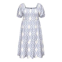 Vero Moda Curve Dress 'VMCrokaya' female size 44 Gentian / White