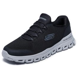 Skechers Herren Slip-On Sneaker "GLIDE-STEP-NOLTEK", Gr. 40schwarz, grau, Textil, Schuhe, Schlupfschuh, Halbschuh, Freizeitschuh, mit Gummizug