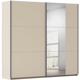 Schwebet&uuml;renschrank Rauch, B:218cm H:210cm T:59cm, beige, Holzwerkstoff, Schr&auml;nke, "Kleiderschrank Dreht&uuml;renschrank Schrank Garderobe KRONACH",