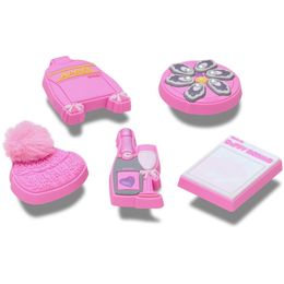 Crocs Damen Schuhanstecker "Jibbitz Apres Girl", pink, PVC, Schuhzubeh&ouml;r, Charm, Anstecker, Set im Apre Ski Look