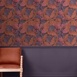 Vliestapete "Acanthus", B/L: 0,52m x 10m, Rollen: 1, lila, WILLIAM MORRIS AT HOME, Wohnzimmer, Tapeten, Design Tapeten