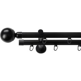 Gardinenstange SN DECO GROUP, L:300cm &Oslash;:19mm, schwarz, Gardinenstangen