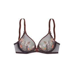 Lascana Damen B&uuml;gel-BH "Maria", Gr. 85, bunt, Spitze, Obermaterial: 74% Polyamid, 23% Polyester, 3% Elasthan, BHs, Stickerei-Spitze, als Dessous-Set