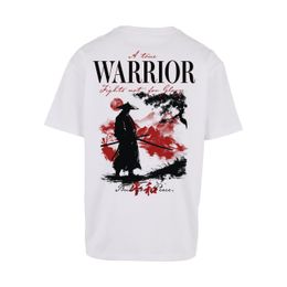 MisterTee Herren T-Shirt "MisterTee True Warrior Oversize Tee", wei&szlig;, Gr. M, bedruckt, 100% Baumwolle, Shirts