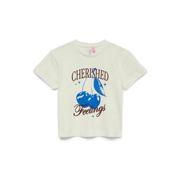 Vero Moda Girl T-Shirt 'VMYma Mette' M&auml;dchen Gr&ouml;&szlig;e 158/164 royalblau / merlot / wei&szlig;