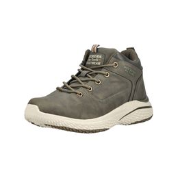 Damen Schn&uuml;rstiefelette "Dockers by Gerli Stiefelette Lederimitat", Dockers by Gerli, Gr. 42, grau, Lederimitat, Schuhe