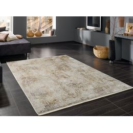 Teppich, B:240cm H:8mm L:240cm, beige, OCI DIE TEPPICHMARKE, Viskose, Wohnzimmer, Teppiche, "BESTELLER CAVA, auch als L&auml;ufer und in Rund", Glanz