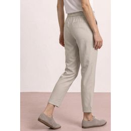 Street One Damen 7/8-Hose "Style Bonny"clay sand (l&auml;nge 28), Gr. 36, meliert, Web, Obermaterial: 47% Viskose, 45% Polyester, 4% Elasthan, 4%