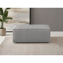 Hocker OTTO HOME, B:102cm H:42cm T:69cm, grau, Bezugstoff 100% PES ;Gramatur 400g/qm +/- 5%, Wohnzimmer, Hocker, "FINNLEY Cord, passend zur Serie